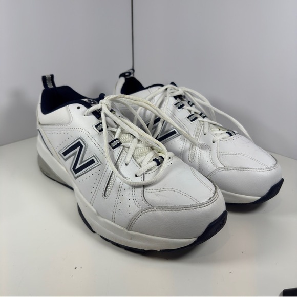 New Balance | Shoes | New Balance 68 White Navy Training Shoes Sneakers ...